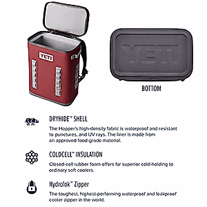 YETI Hopper Backflip 24 Soft Sided Cooler/Backpack, Harvest Red