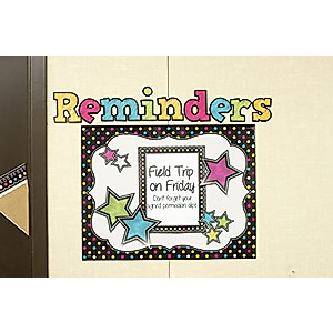 Teacher Created Resources Chalkboard Brights Stars Accents (TCR3550)
