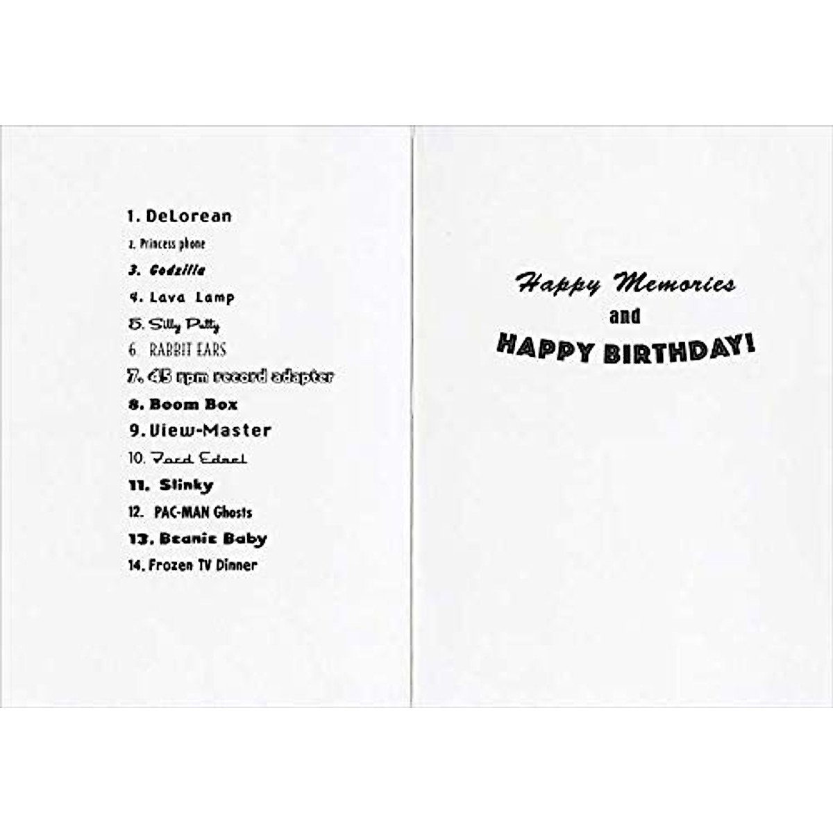 RSVP Throwback Birthday Quiz Funny/Humorous Over The Hill Birthday Card,Orange,5" x 7",GC-B7320