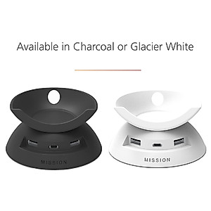 Made for Amazon Stand with USB-C and USB-A charging ports for Echo Pop (2023 Release)