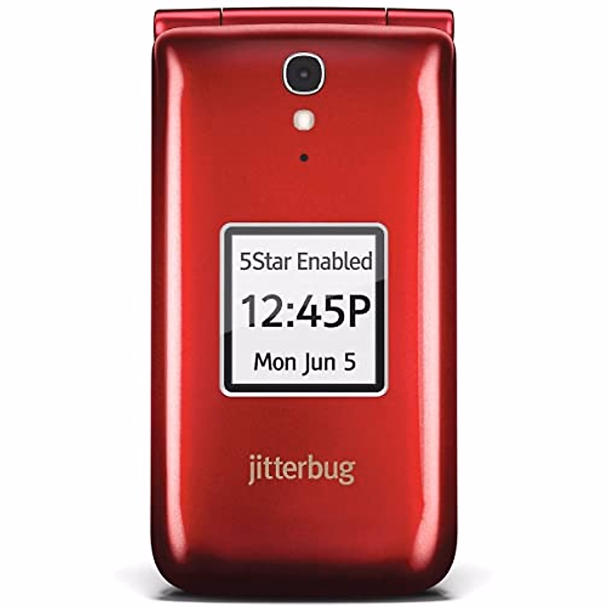 Jitterbug 8 GB Flip Cell Phone - Red