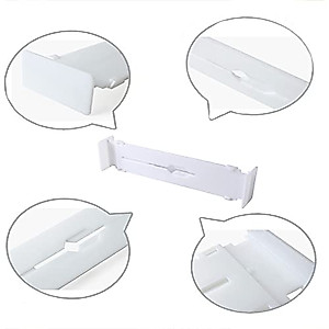 TJLSS Retractable Adjustable Stretch Plastic Drawer Divider Organizer Storage Partition Board Multi-Purpose Diy Home Office ( Color : E )