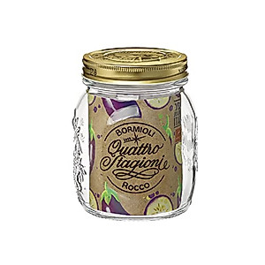 Bormioli Rocco 6164207 Metal Cap Jar, Glas 0.70 Liter, Transparent