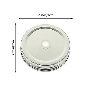 12pcs Cup Lid Leak Proof Canning Caps Secure Canning Jar Caps Jar Covers Jar Straw Lids Leak Proof Lid Sealing Lids for Jar Jar Lids Cup Covers