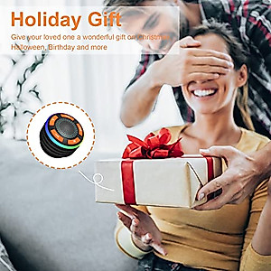 Bluetooth Speakers, ssouwao IPX7 Waterproof Shower Speaker, LED Colorful Lights, FM Radio, Suction Cups, Protable Speaker for Home Pool Travel