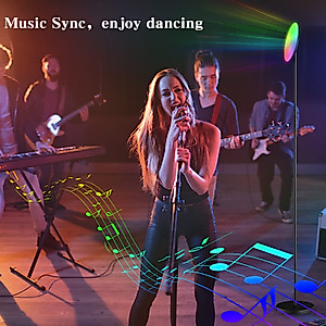 OZAPZ Led Bright Floor Lamp, RGB Corner Floor Lamp for Living Room, Led Lamp with Remote Control, Color Changing Standing Lamp, Dimmerable Torchiere Lamps, Music Sync,24W/1800lm Brightness