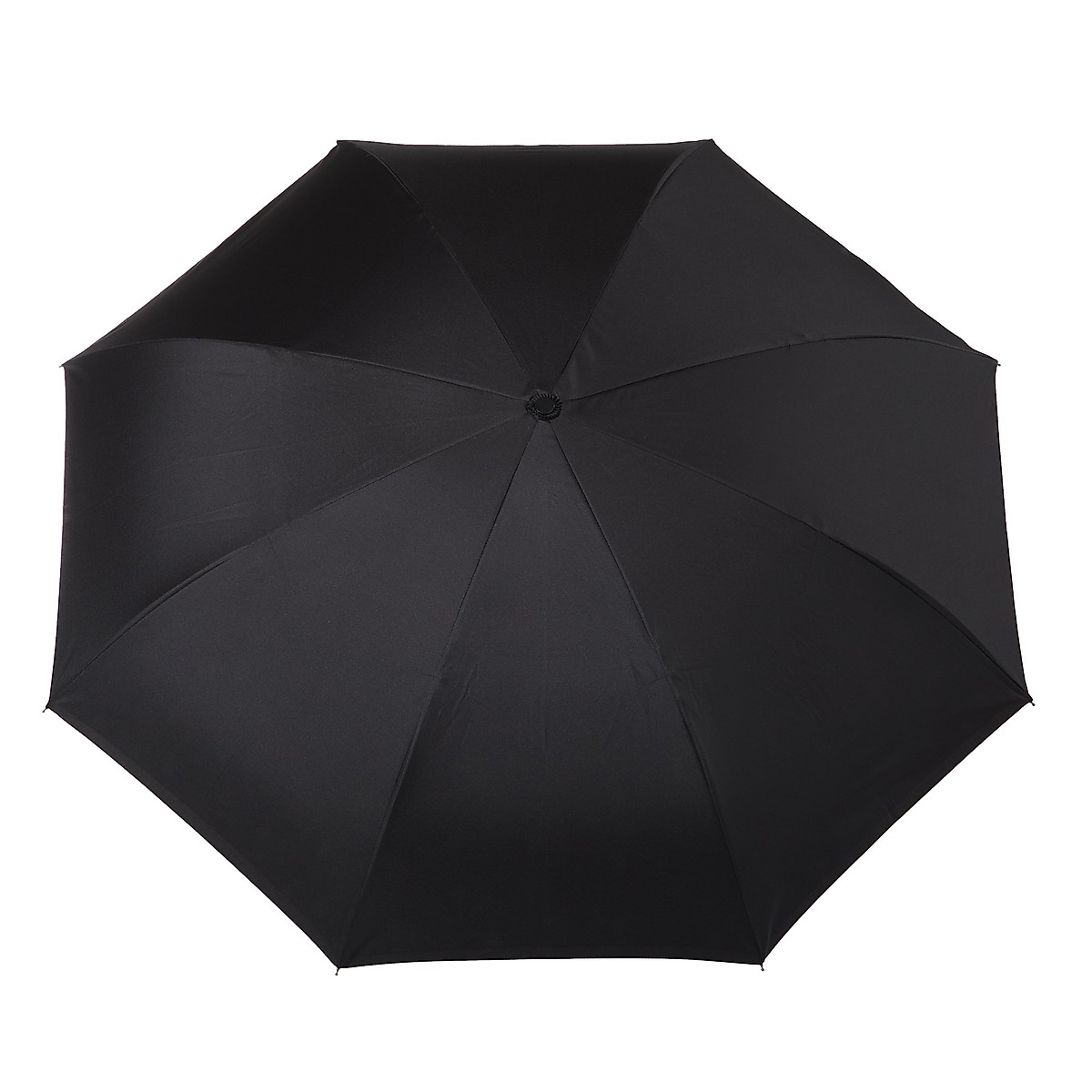 Totes InBrella - Reverse Close Umbrella with Invisible Water Repellent Coating - Auto Close, Inverted, Dripless, and Stormproof for Rainy Weather