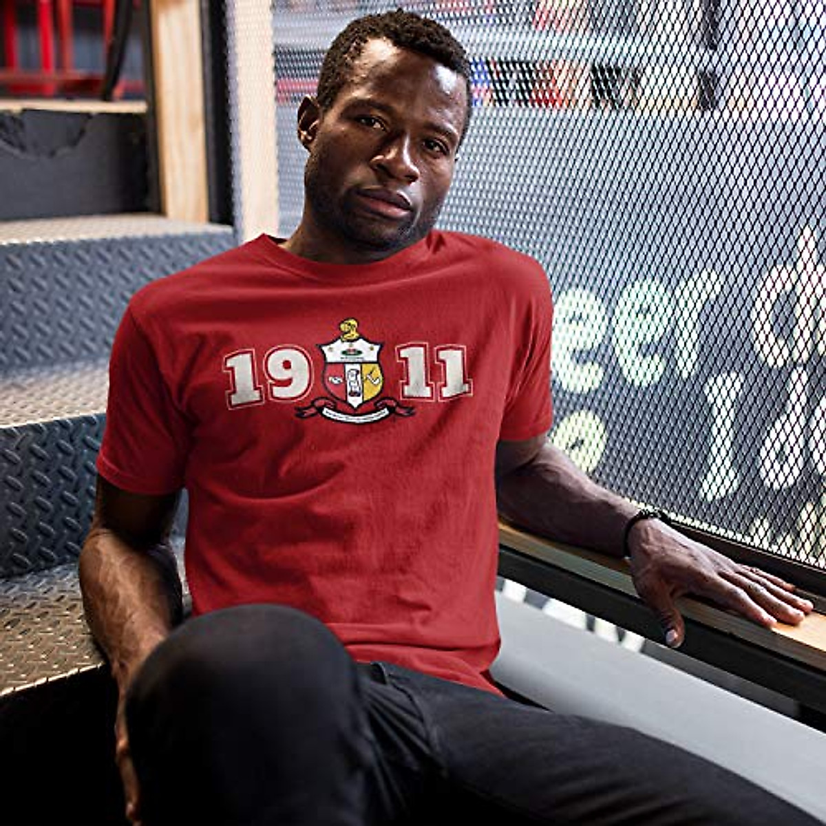 Bad Bananas Kappa Alpha Psi - 1911 Crest - Official Vendor - Crew Neck Shirt - Cardinal XX-Large