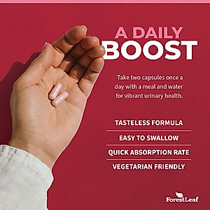 ForestLeaf D Mannose 1000mg Capsules - D-Mannose with Cranberry, Hibiscus & Vit C, Urinary Tract Health for Women and Men, Organic DMannose Pills for UTI, Urinary Health & Bladder Support 120 Capsules