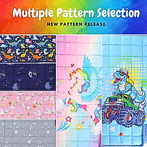 HAOWANER Minky Toddler Weighted Blanket 3lbs, Soft Baby Weighted Blanket for Toddler, Kids Weighted Blanket 3 Pounds, 3lb Weighted Blanket for Toddler, Crib Weighted Baby Blanket for Child, Dinosaur