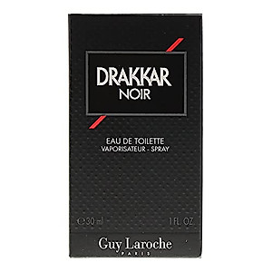 Drakkar Noir By Guy Laroche - Original Vintage Designer Fragrance Blend For Men - Fresh, Classic Men’s Evening Scent - Long Lasting Amber Fougere Aroma With Spicy And Citrus Notes - 1 Oz EDT Spray
