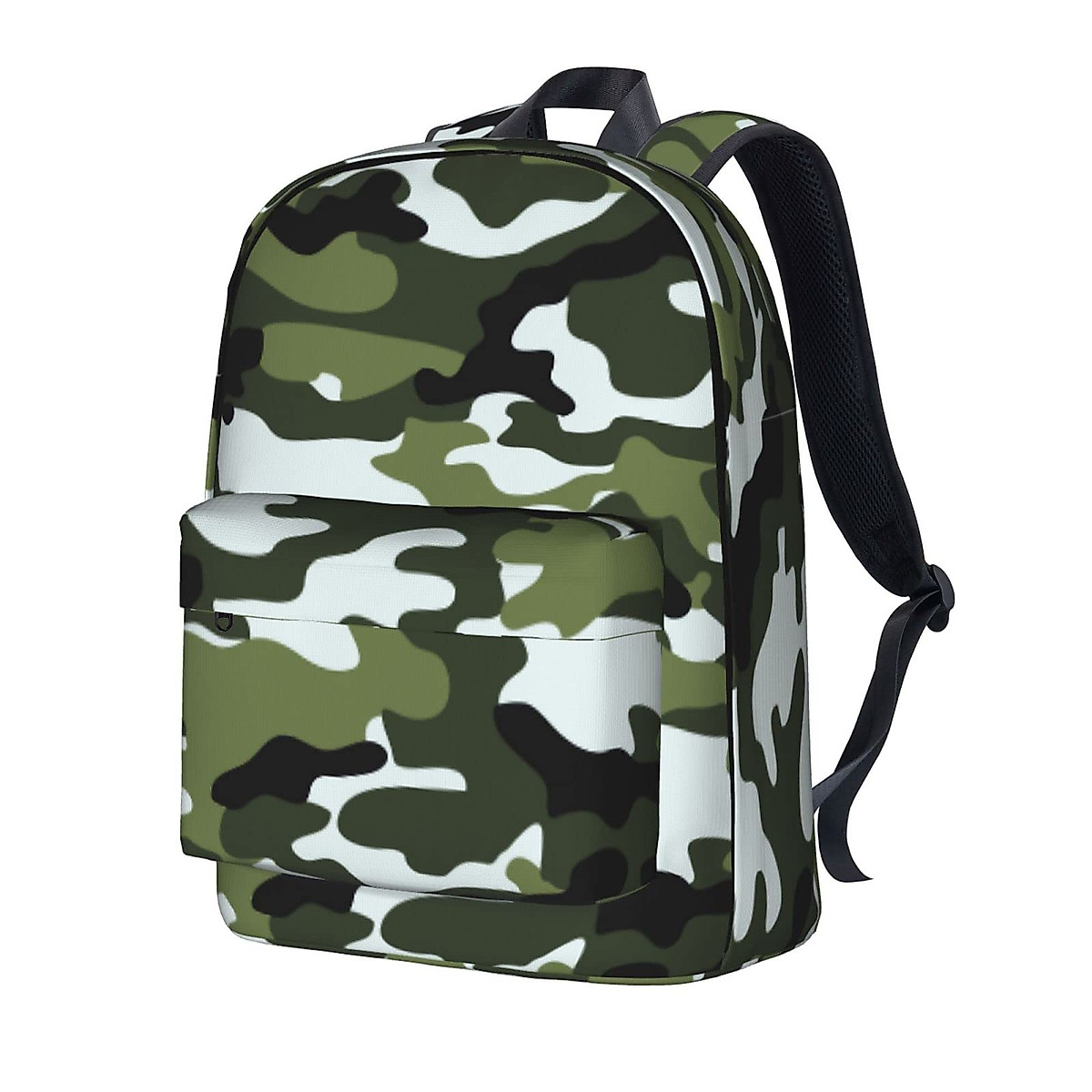 Affilleve Camouflage Casual School Backpack For Teen Girls Boys, Travel Hiking Shoulder Daypack Bag For Men Women