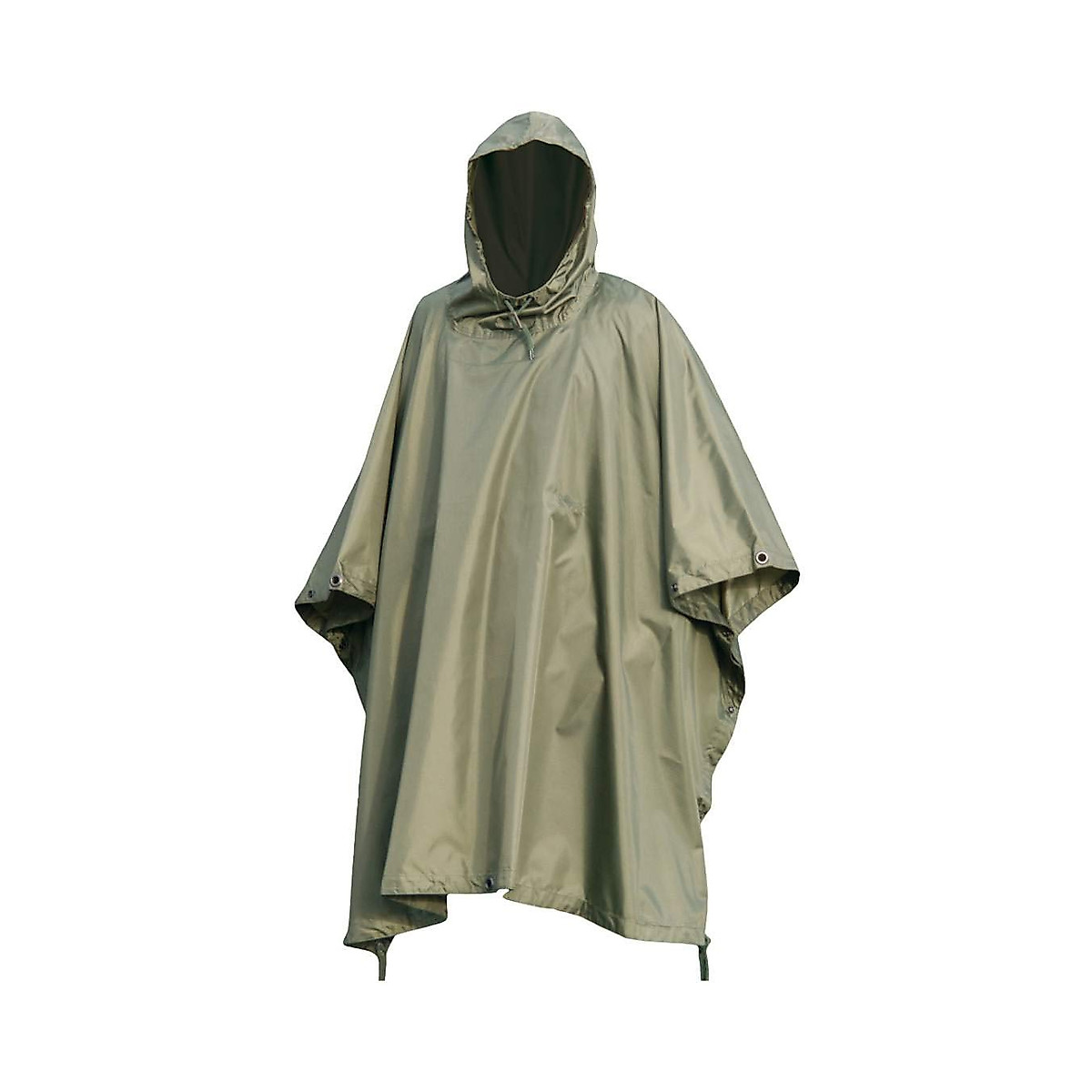 Mil-Tec Ripstop Wet Weather Poncho, Multi-Use Bivouac Sack, Emergency Shelter Tent (OLIVE)