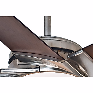 Hunter Fan Company 59164 Casablanca Stealth Indoor Ceiling Fan with LED Light and Remote Control Brushed Nickle, 54-inch