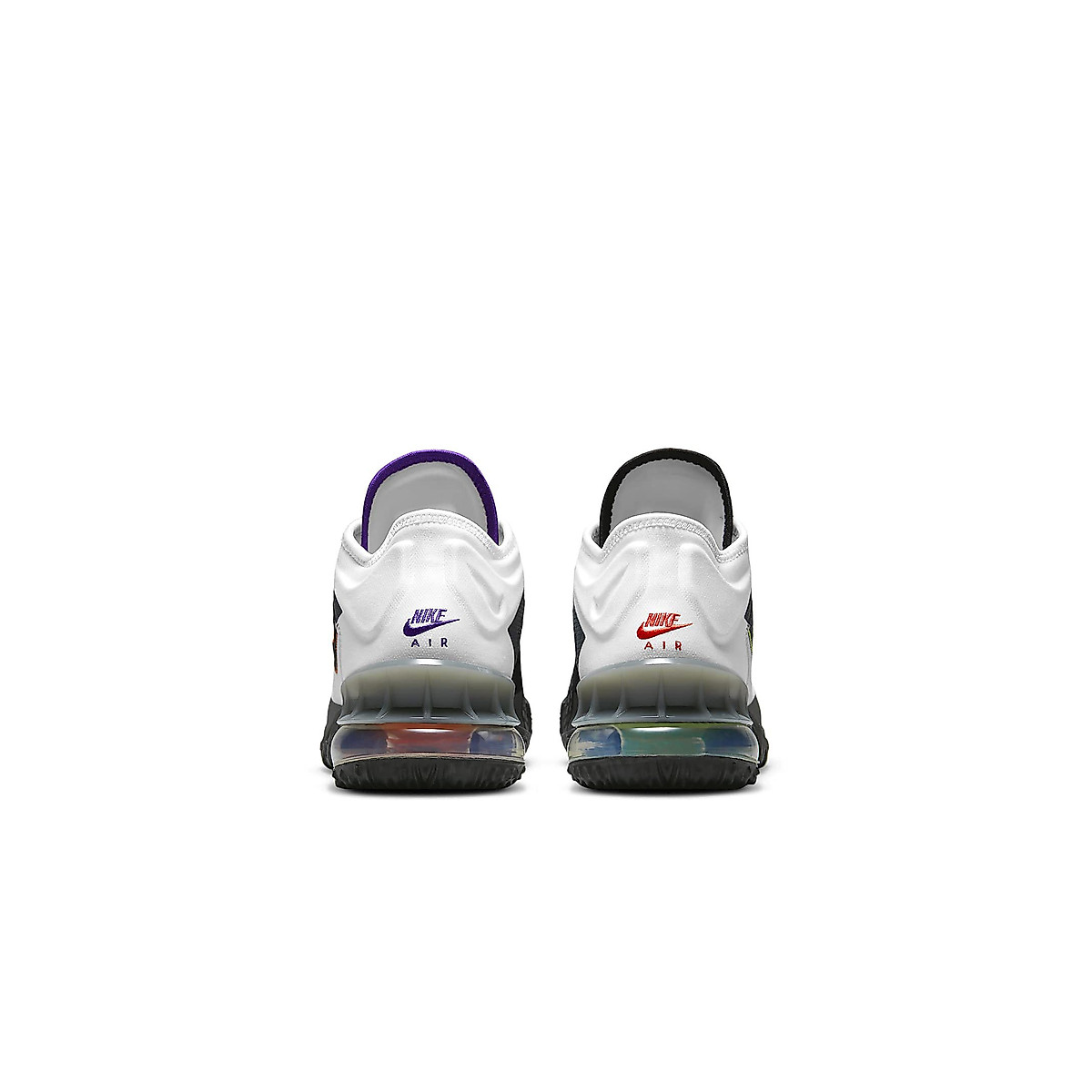 Nike Men's Lebron XVIII Low Greedy White/Black-Iron Grey-Volt (CV7562 100) - 8.5