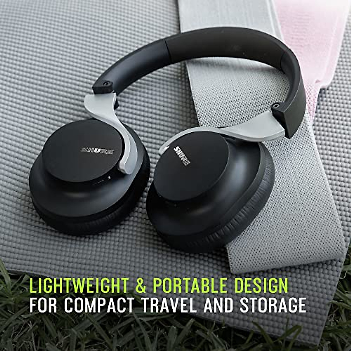 Shure AONIC 40 Over Ear Wireless Bluetooth Noise Cancelling Headphones with Microphone, Studio-Quality Sound, 25 Hour Battery Life, Fingertip Controls, iPhone & Android Compatible - Black
