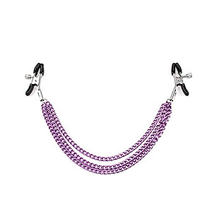 Non-Piercing Metal Body Chain Decorative Clip,Chain with Adjustable Clamp Clips for Clothing Accessories