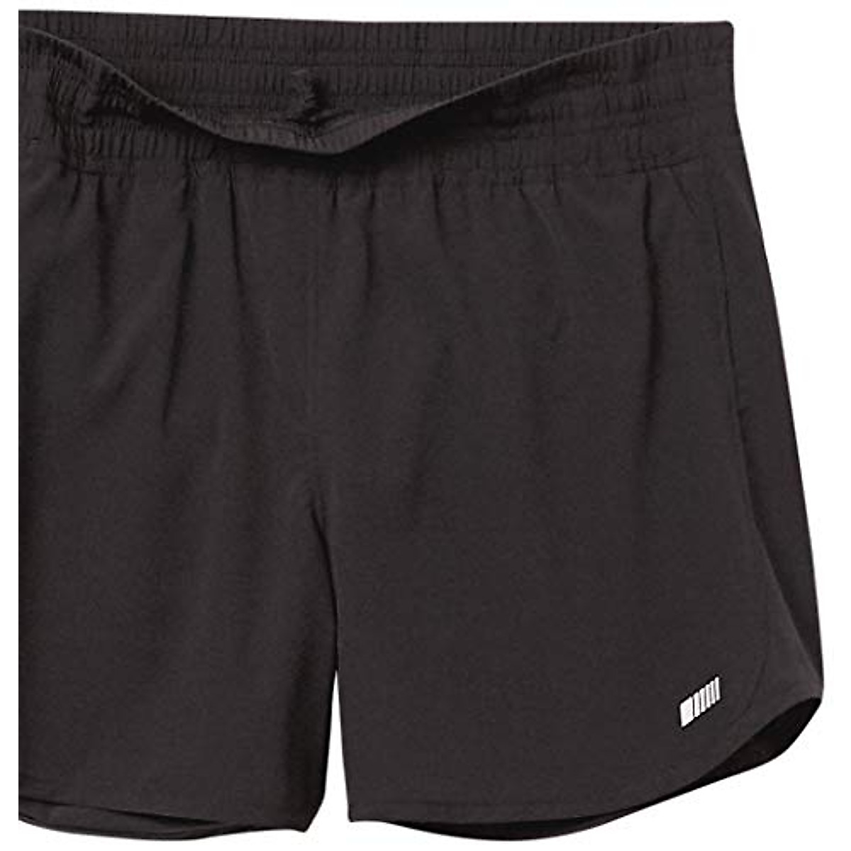 Amazon Essentials Women's 4" Stretch Woven Running Short, Black, Large