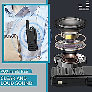 Retevis RB39 Walkie-Talkies,USB-C Rechargeable Two-Way Radios,Call Tone,Rugged,VOX Hands Free Portable 2 Way Radios for Healthcare Utility School Government(10 Pack)