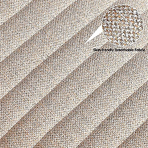 LEAGOO Fabric Padded Armless Home Office Desk Chair, 120° Rocking Mid Back Ergonomic Chair Computer Task Chair, Swivel Vanity Chair with No Wheels (Mixed Color)