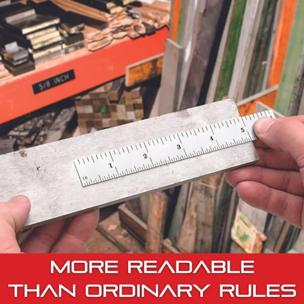 Starrett Full Flexible Steel Rule with Satin Chrome Finish, Quick Reading, Millimeter and Inch Graduations - 5-3/4 Inch Length, 31 Graduation Type, 0.4mm Thickness - C331-150