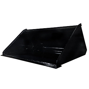 Titan Attachments Mini Skid Steer Bucket 42" 134.2 lb. Quick Tach Powder Coated