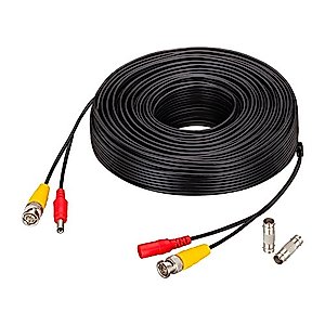 BNC Security Camera Cable 150 ft, ShineKee Pre-Made All-in-One Security Camera BNC Video Power Extension Wire Cord Compatible All HD CCTV DVR Surveillance System