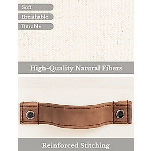 StorageWorks 13x13 Storage Cubes, Collapsible Storage Bins Organizer for Closet, Fabric Storage Box with PU Handles, Beige, 6-Pack