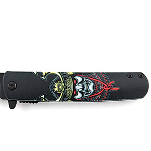 Snake Eye Tactical Every Day Carry Fantasy Design Folding Knife|Outdoor Survival Pocket Knife | Small one- Hand Knife Made of Stainless Steel Blade (SA)