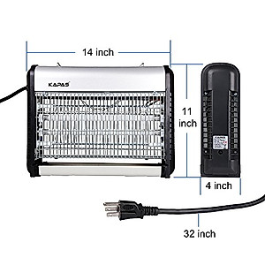 Mosquito Killer, Kapas Electric Mosquito Zapper Indoor Night Lamp, Mosquito Control, Mosquito Trap, Bug Zapper, Insect Zapper, Ideal for Indoor Home & Commercial Use 20W Bulbs
