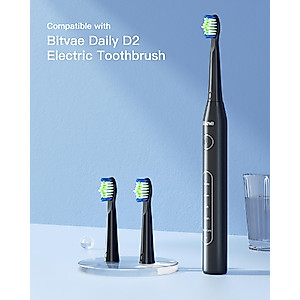 Bitvae D2 Electric Toothbrush Replacement Heads, Sonic Toothbrush Heads Refills, 4 Pack