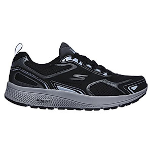 Skechers mens Go Run Consistent - Performance Running & Walking Shoe Sneaker, Black/Grey, 10 US