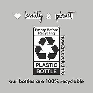 Love Beauty and Planet Delightful Detox Daily Clarifying Sulfate-Free Shampoo Charcoal and Bergamot Cleansed Hair Care Silicone-free, Paraben-free, Vegan Shampoo 32.3 oz