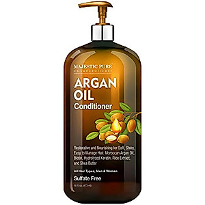 Majestic Pure Argan Oil Conditioner for Hair - for All Hair Types, Women and Men, Sulfates Free, Parabens Free - Ideal for Daily Use - 16 Fl Oz