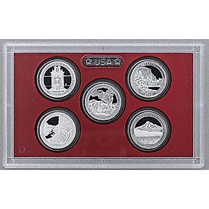 2010 S U.S. Mint 14-coin Silver Proof Set - OGP box & COA Proof