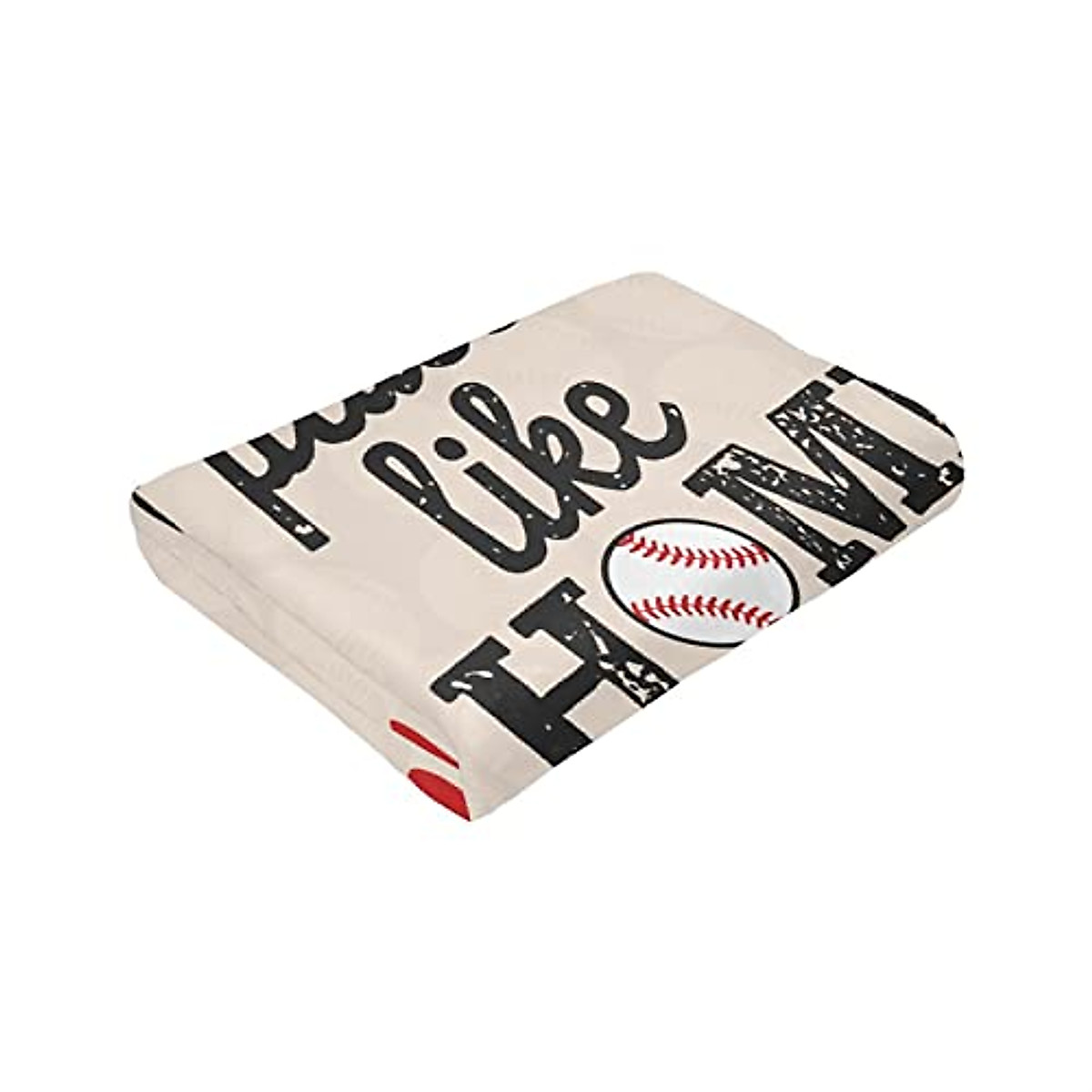 Love Baseball Soft Blanket Warm Cozy Throw Blanket Lightweight Home Blankets Bed Couch Sofa 50"X40"