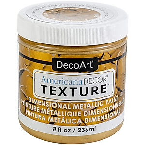 Decoart Texture Metallics 8oz Gold