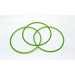 Tool Parts NEW 3pc Rubber Track Belt for Electric Commercial Candy Floss Cotton Machine Cotton candy machine ET - (Color: GREEN)