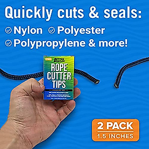 2 PK Hot Knife Rope Cutter Heads Soldering Iron Cutting Tip Replacement Blades Electric Cutting Tips for Line Cutting Marine Grade Rope Lines Nylon Straps or Fabric Ribbon Cutter and Sealer