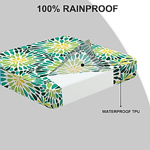 All Smiles Outdoor Seat Cushions for Patio Furniture Set of 24x24 Inch for Waterproof Replacement Cushions with Removable Cover for Chair Yard Garden Deck