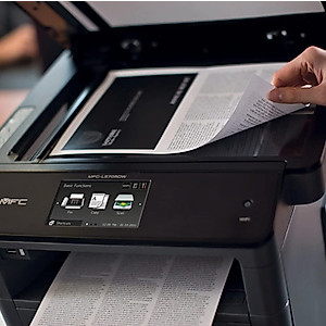 Brother MFC-L5705DW All-in-One Wireless Monochrome Laser Printer, Print&Copy&Scan&Fax, 42ppm, 1200x1200dpi, 3.7” Color Touchscreen Display, Duplex Printing, 50-Sheet ADF, Lanbertent Printer Cable