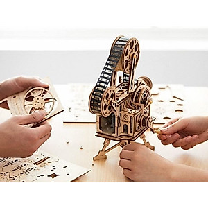 ROKR 3D Wooden Puzzles Vitascope for Adults - Model Building Kits Mechanical Construction for Adults to Build, Educational Brain Teaser DIY Crafts Kits, Halloween Collection Gifts for Men (Vitascope)