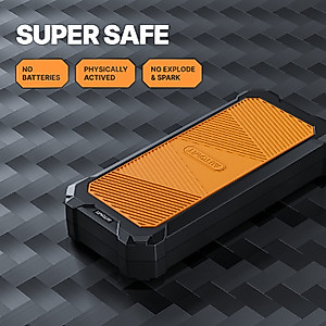 Autowit Super Capacitor Jump Starter, 12V Batteryless Jump Starter, 8.0 Gas&4.0 Diesel Car Jump Starter, Portable Jump Starter for Car Battery, Bulit-in Supercapacitor, No Need Pre-Charge