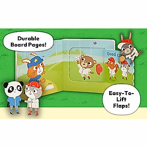 Let's Play Baseball! A Lift-a-Flap Board Book for Babies and Toddlers