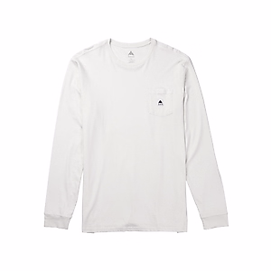 Burton Men's Colfax Long Sleeve T-Shirt, Stout White, S