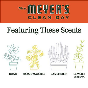 Mrs. Meyer's Soy Aromatherapy Candle, 25 Hour Burn Time, Made with Soy Wax and Essential Oils, Pumpkin, 4.9 oz