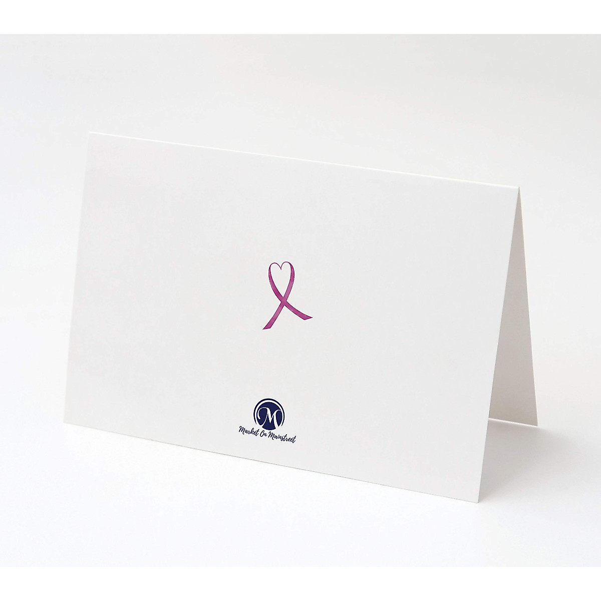 M Market On Mainstreet Breast Cancer Support Thank You Cards with Envelopes, Blank Inside, 25 Cards with Envelopes, Made in the U.S.A. (Support The Girls)