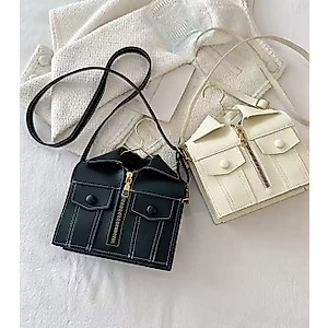 Unique Novelty Shirt Shaped Bags, Women Handbags, Ladies Fashion Chain Jacket Purse, New Crossbody Shoulder Bags for Girls (Khaki)