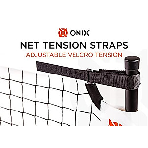 Onix Pickleball 2-in-1 Regulation-Size Portable Net and Practice Net Set Includes Carrying Case with Wheels