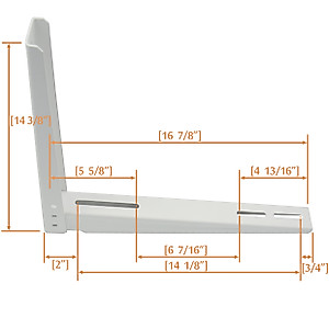 Mini Split Bracket for Ductless Air Conditioner Wall Mounting 7000 - 15000 BTU